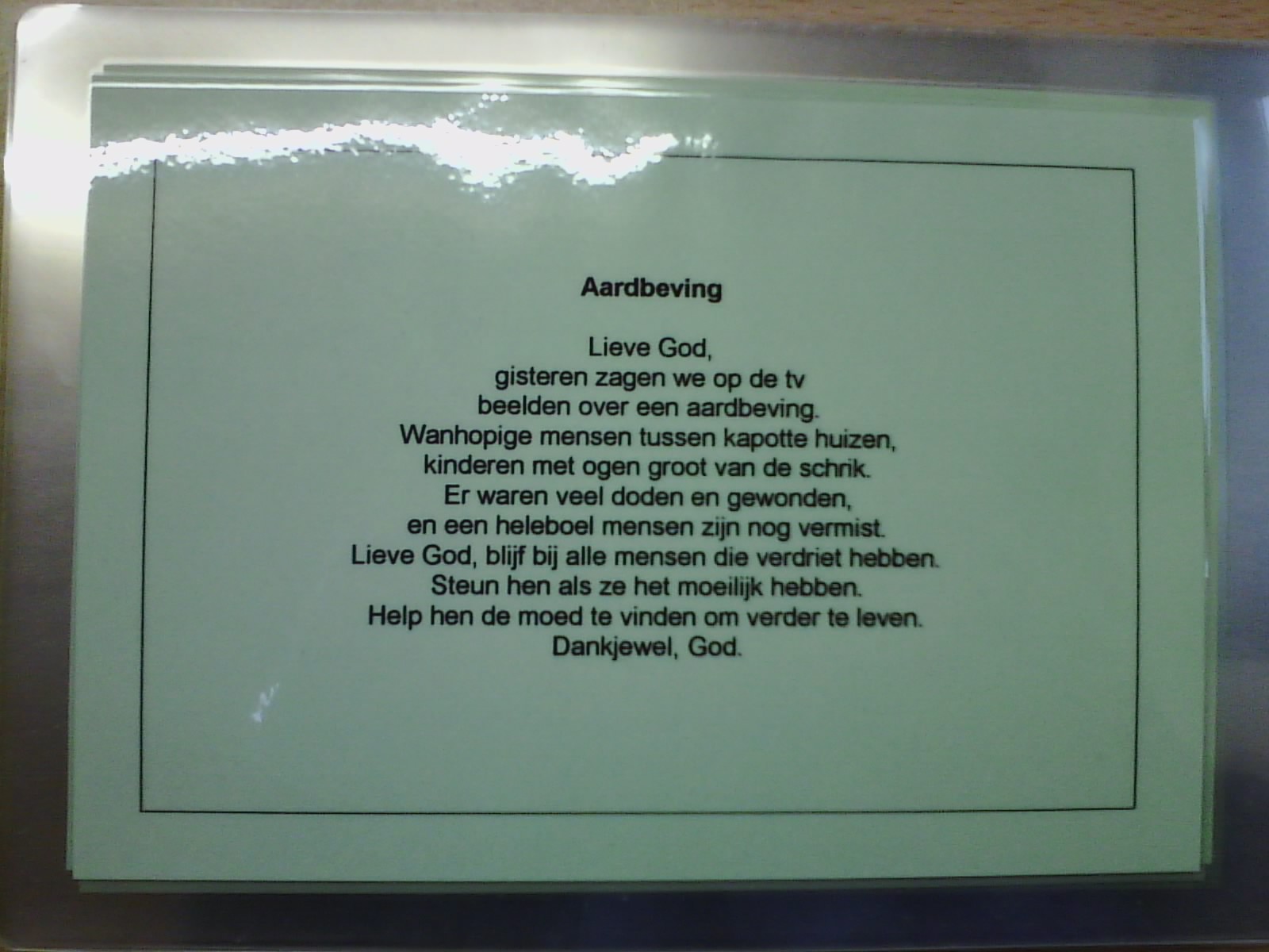 Gietjes Corner: Gebedsdoos voor in je klas